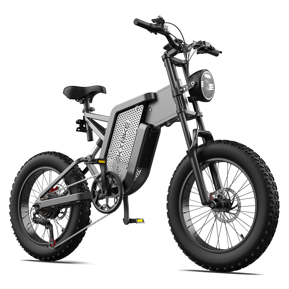 EKX X20 Electric Bike Mountain Moped Ebike 20 Inch Fat Tire 2000W 48V ...