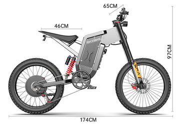 EKX X21 Max Electric Bike – 52mph, 3000W Motor, 60V Battery - GAREGEAR