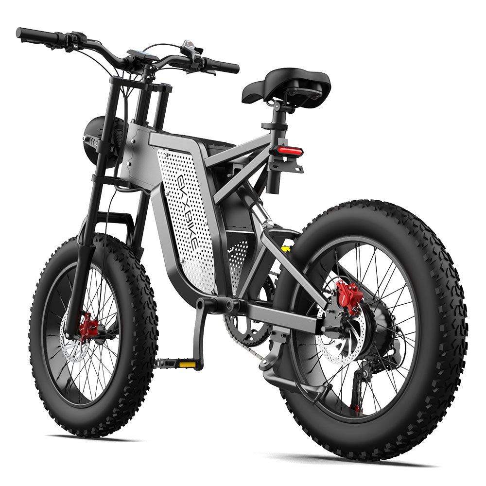 EKX X20 Electric Bike Mountain Moped Ebike 20 Inch Fat Tire 2000W 48V ...