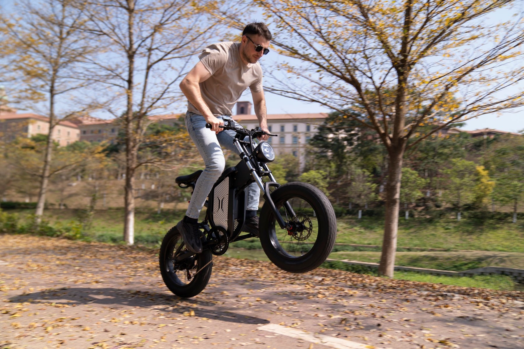 EKX X20 Electric Bike Mountain Moped Ebike 20 Inch Fat Tire 2000W 48V ...
